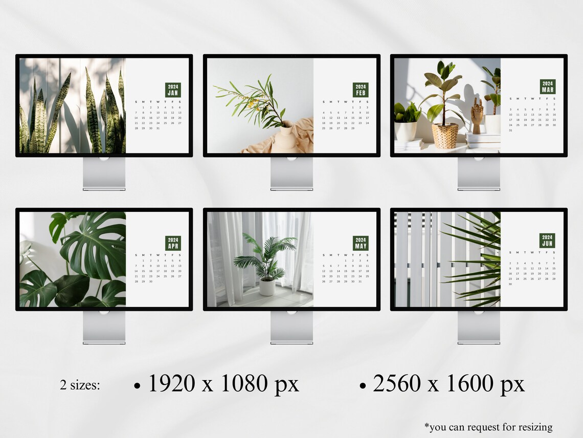 Desktop Wallpaper Calendar Digital Desktop Organizer Desktop Calendar ...