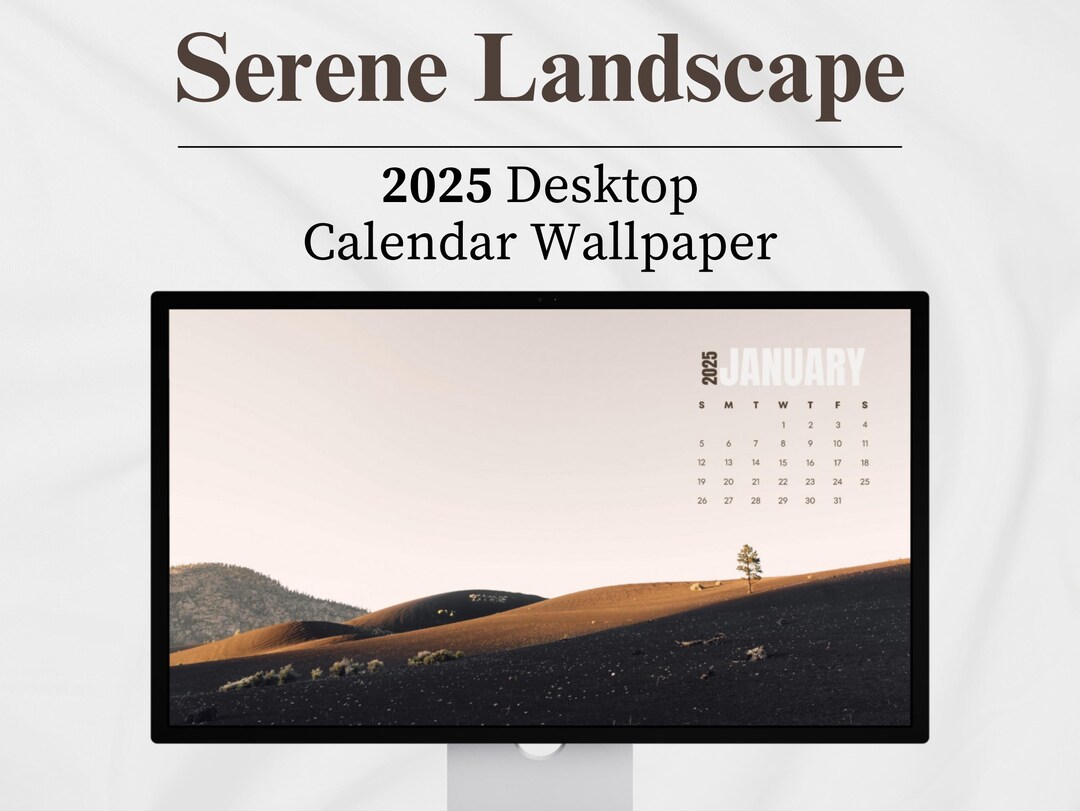 2025 Desktop Wallpaper Calendar Desktop Organizer Laptop Wallpaper ...