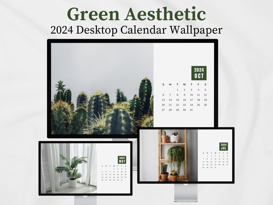 2024 Desktop Wallpaper Calendar Digital Desktop Organizer Desktop ...