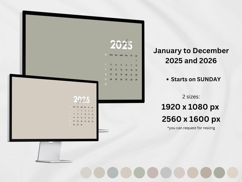 2025-2026 Desktop Calendar Wallpaper: MacBook Wallpaper Laptop ...