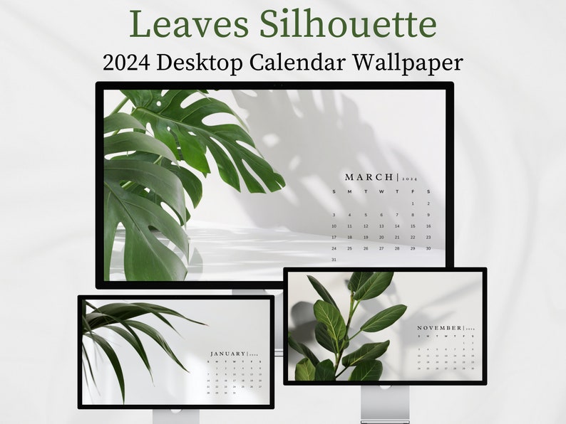 Desktop Wallpaper Calendar Digital Desktop Calendar Aesthetic Wallpaper ...