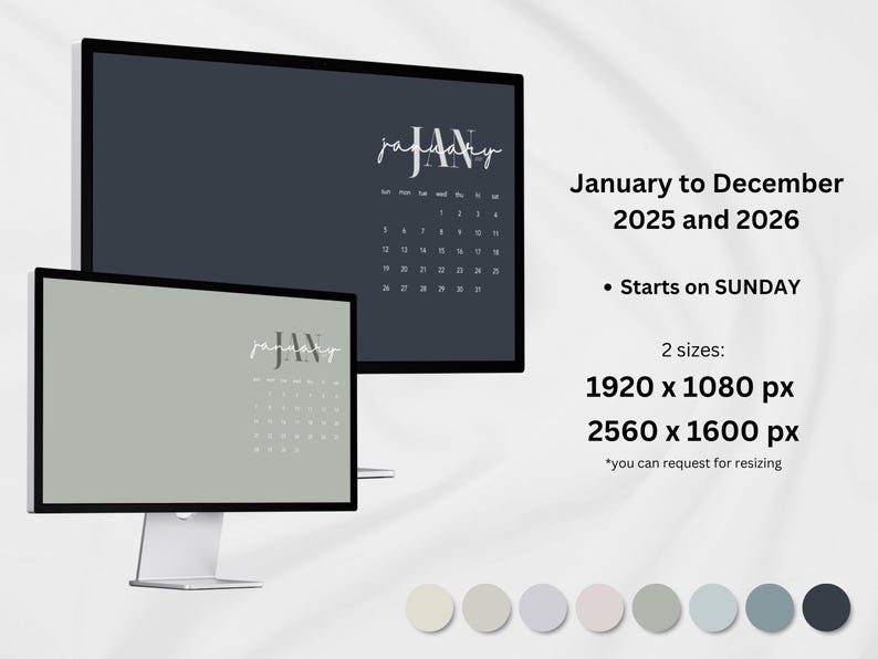 2026 Desktop Calendar Wallpaper MacBook Wallpaper Laptop Wallpaper ...