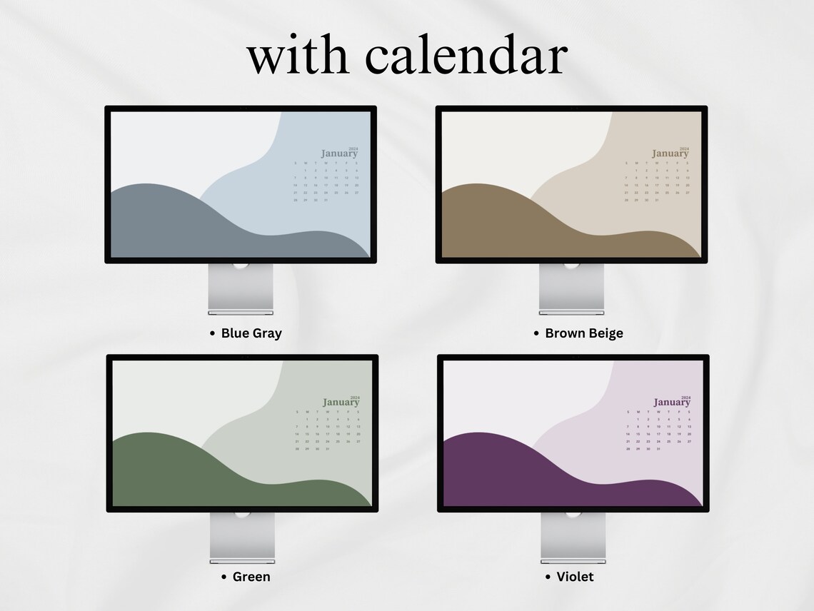 Desktop Wallpaper Calendar Digital Desktop Organizer Abstract Wallpaper ...