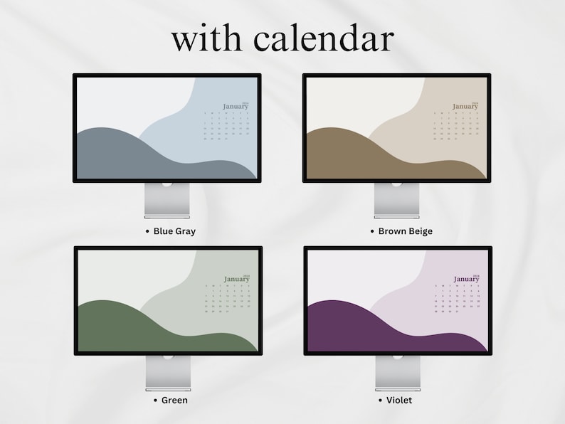 Desktop Wallpaper Calendar Digital Desktop Organizer Abstract Wallpaper ...