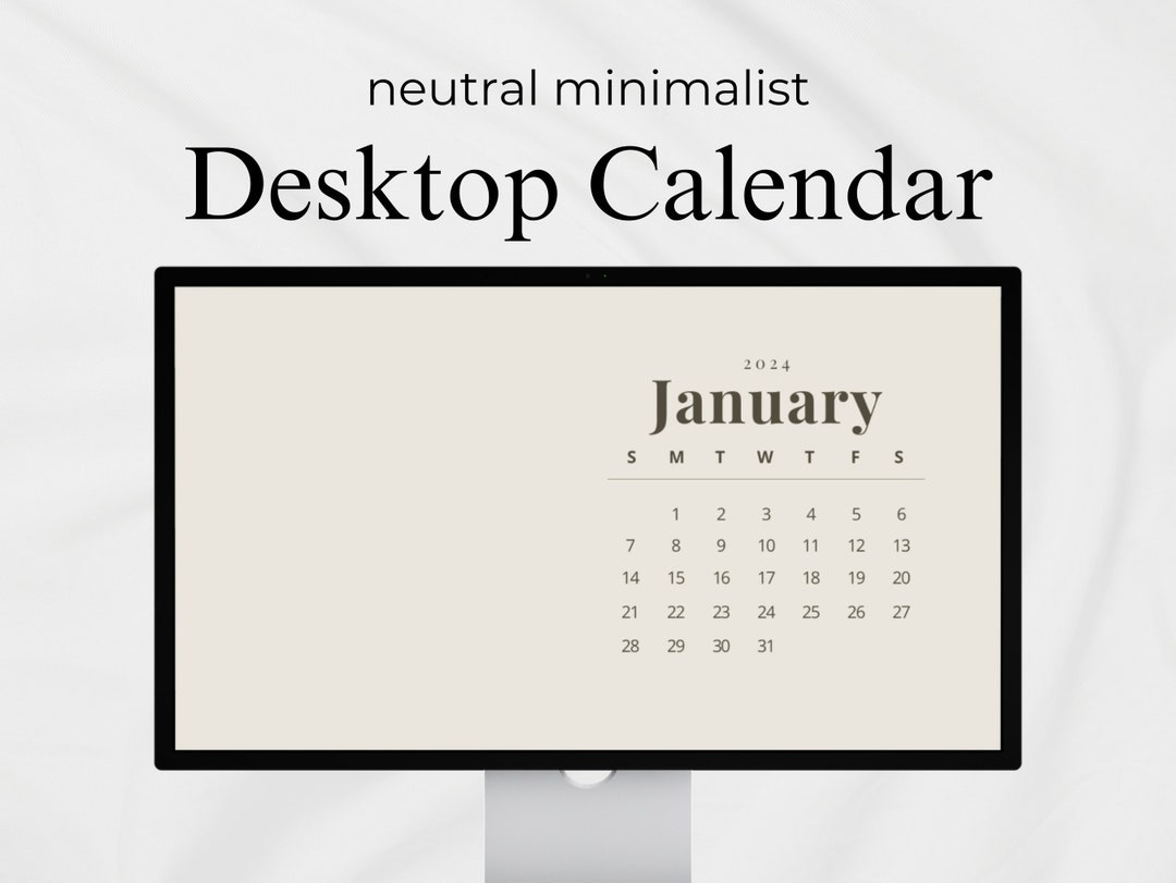 Desktop Wallpaper Calendar Digital Desktop Wallpaper Aesthetic ...