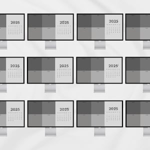 2025 Desktop Wallpaper Calendar | Desktop Organizer Neutral MacBook ...