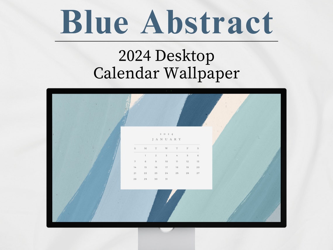 2024 Desktop Wallpaper Calendar Digital Desktop Organizer MacBook ...