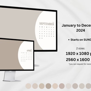 Desktop Wallpaper Calendar Desktop Calendar Digital Desktop Organizer ...
