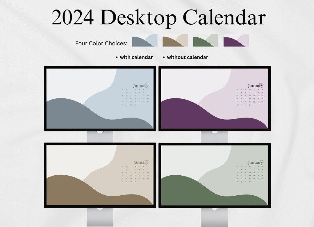 Desktop Wallpaper Calendar Digital Desktop Organizer Abstract Wallpaper ...