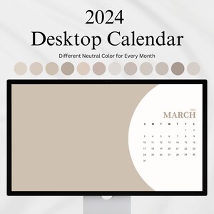 Desktop Wallpaper Calendar Desktop Calendar Digital Desktop Organizer ...