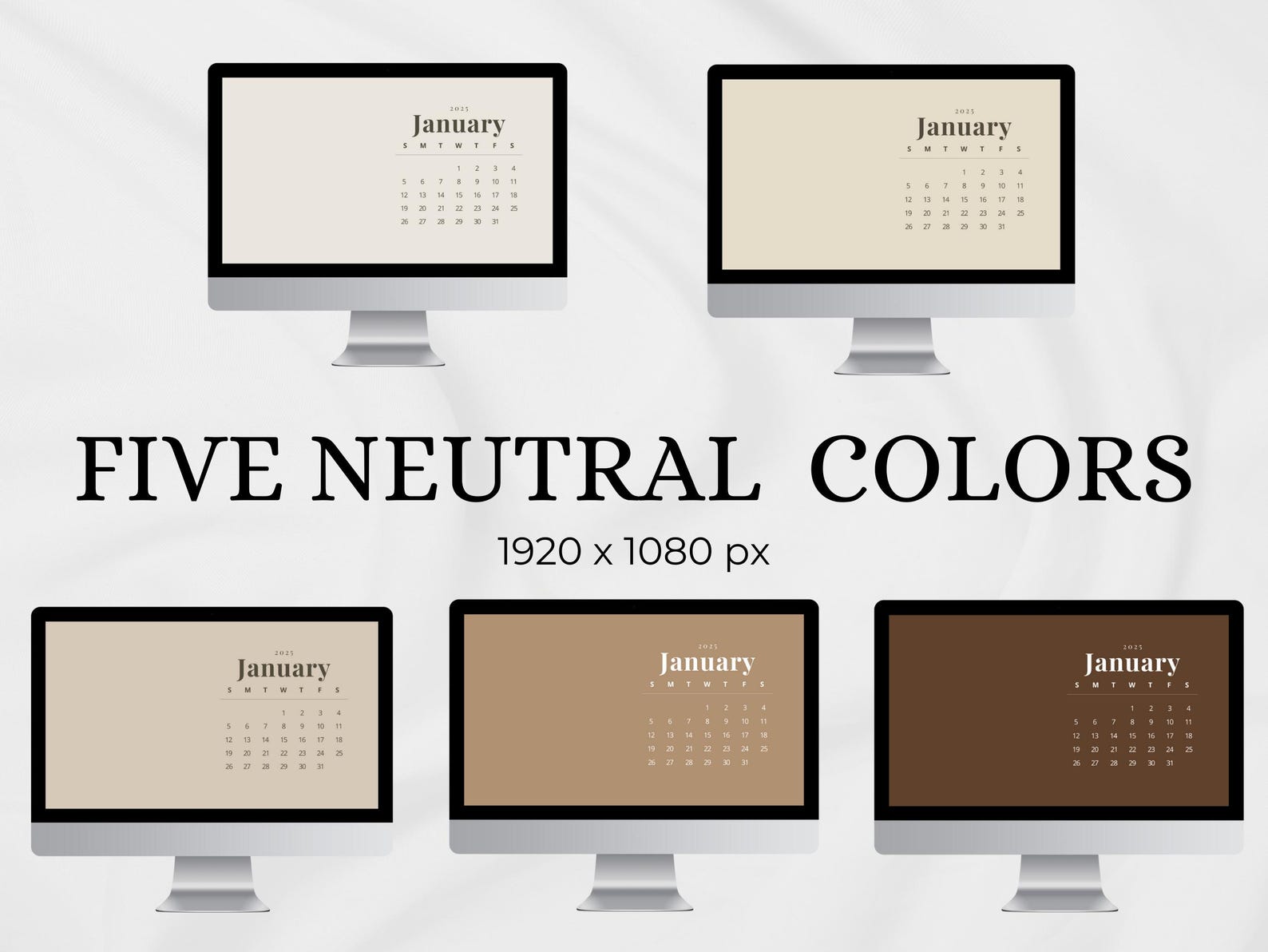 2025 Desktop Wallpaper Calendar | Digital Desktop Wallpaper Aesthetic ...