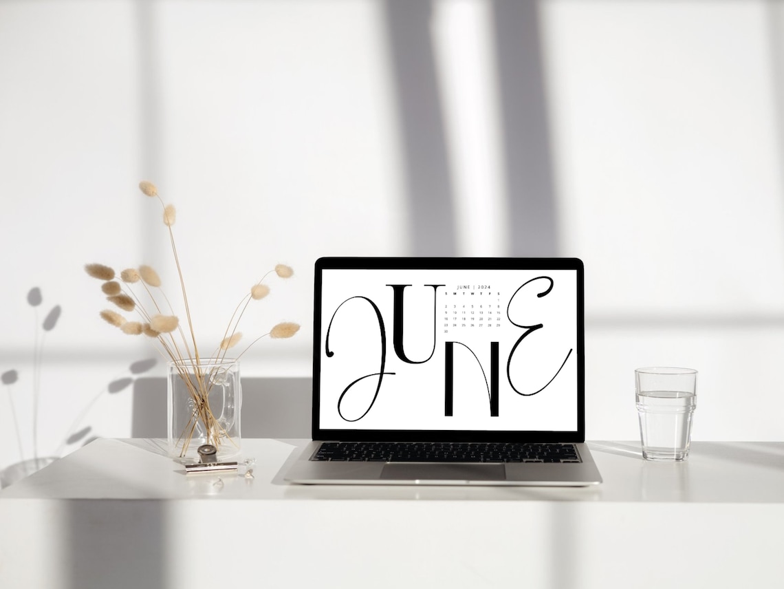 Desktop Wallpaper Calendar Digital Desktop Organizer Aesthetic ...