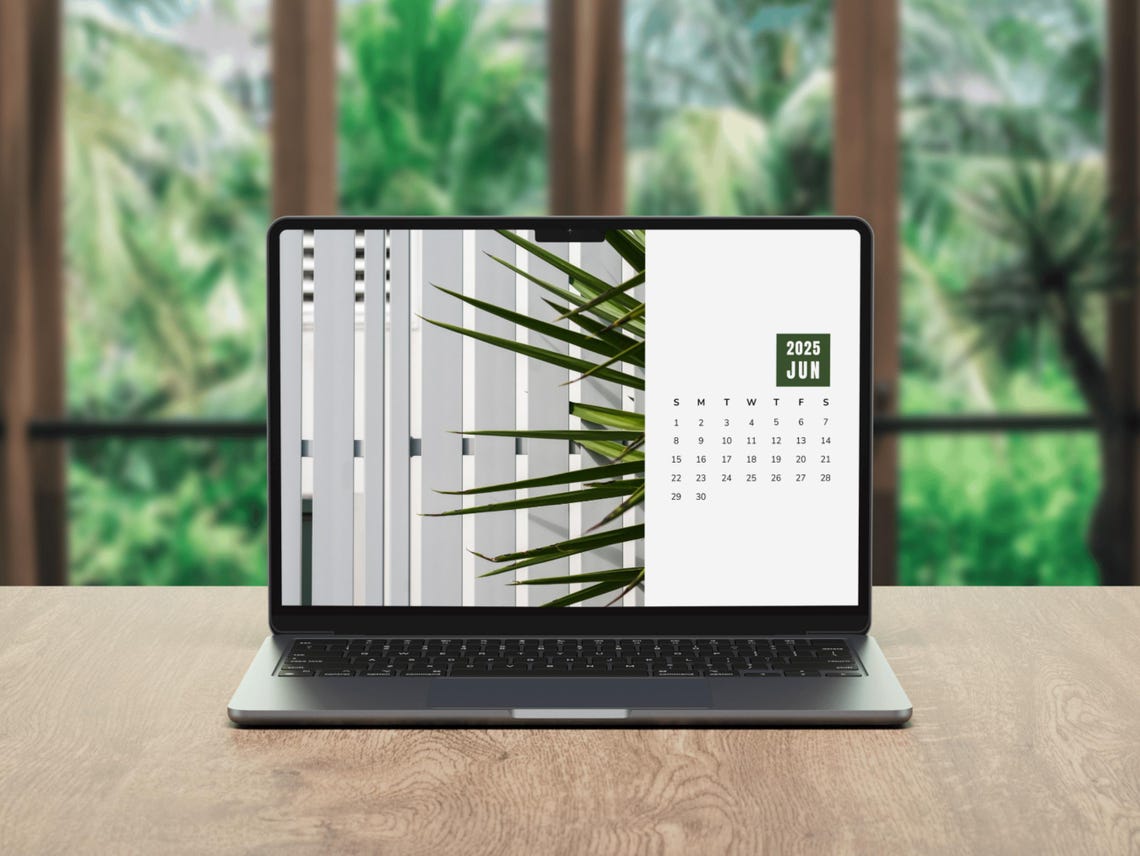 2025 Desktop Wallpaper Calendar Digital Desktop Organizer Desktop ...