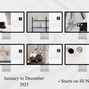 2025 Desktop Wallpaper Calendar | Digital Desktop Organizer Aesthetic ...
