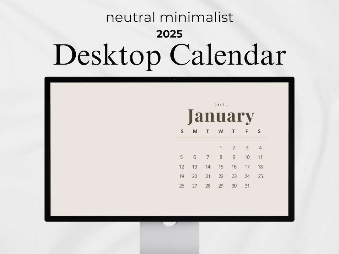 2025 Desktop Wallpaper Calendar | Digital Desktop Wallpaper Aesthetic ...