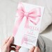 Pink Bow Birthday Invitation, Pink Coquette Ribbon Party Invite ...