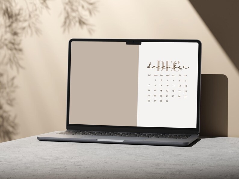2025-2026 Desktop Wallpaper Calendar Digital Desktop Calendar Aesthetic ...