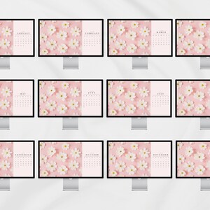 2024 Desktop Wallpaper Calendar Digital Desktop Organizer MacBook ...