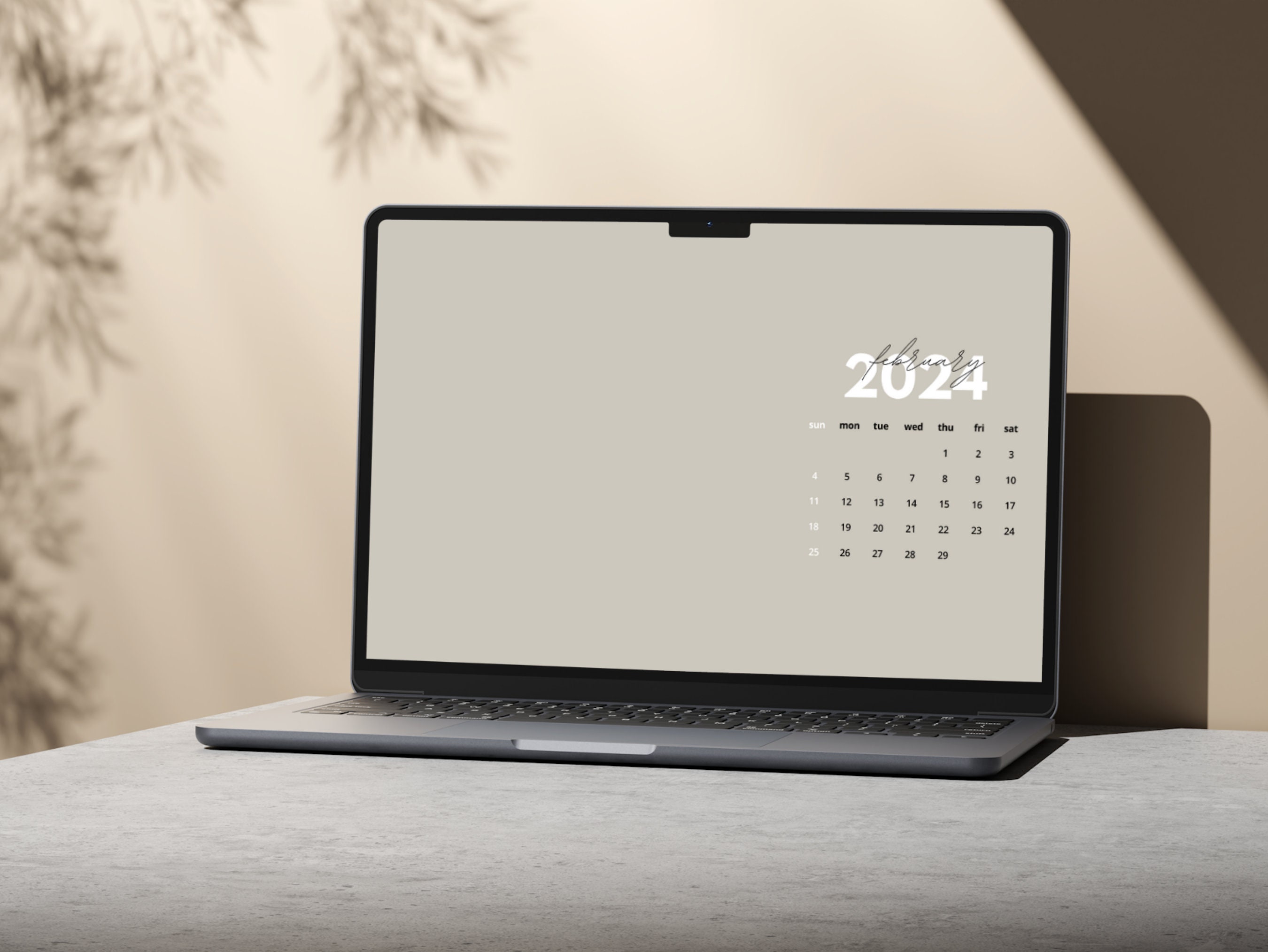 Desktop Wallpaper Calendar Desktop Organizer Desktop Calendar Aesthetic ...