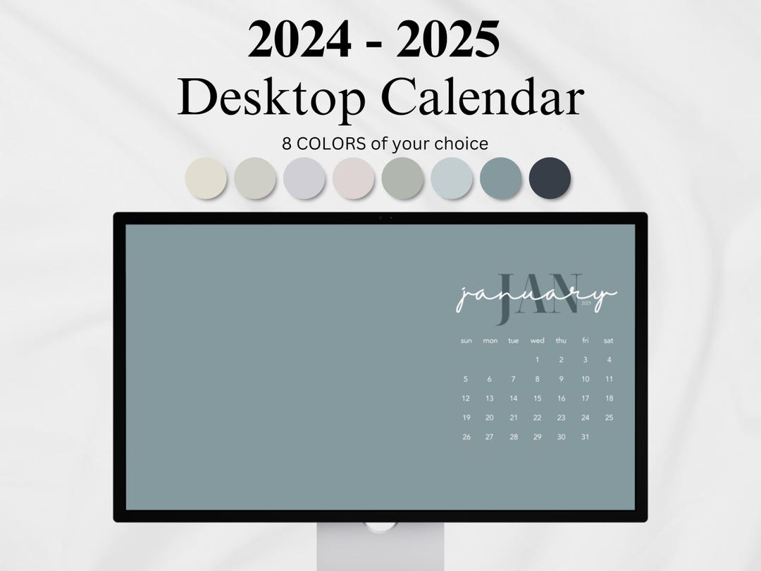 2024 2025 Desktop Wallpaper Calendar Desktop Calendar Desktop Organizer ...