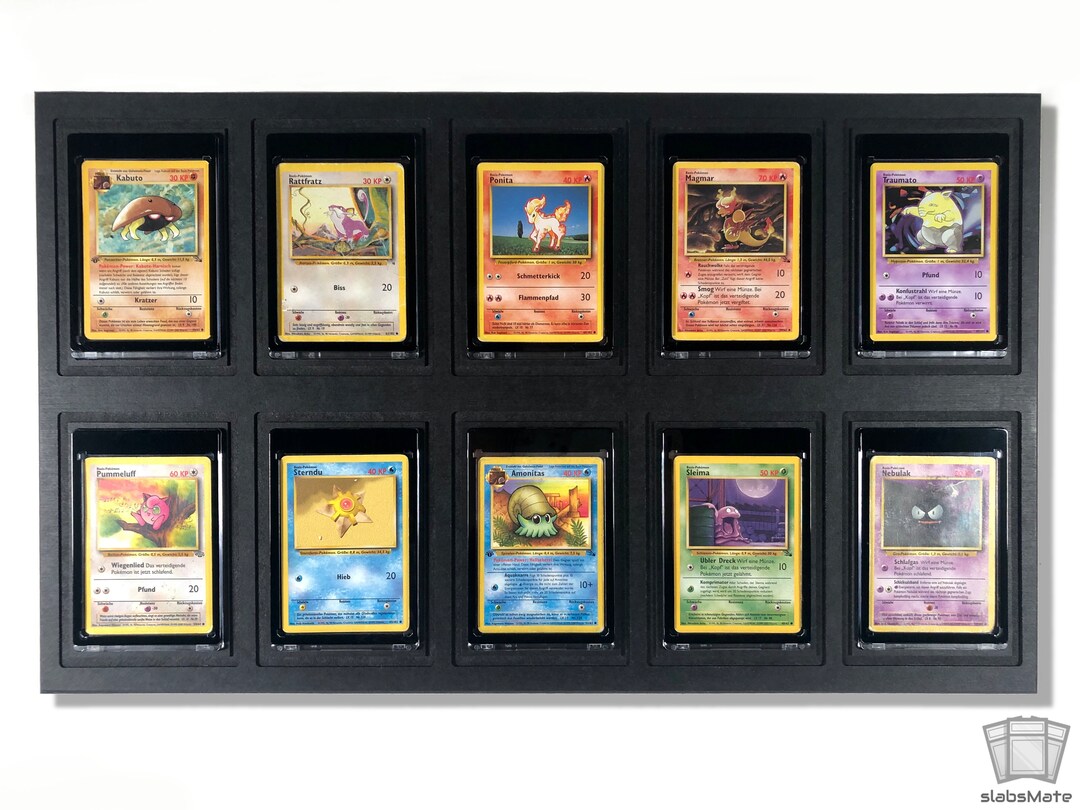 Pokémon 10x Trading Card Frame Sports Card Mag Holder Frame Magnetic ...