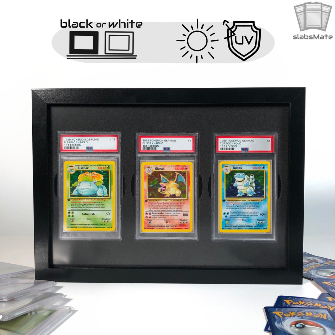 PSA PGS CGC Trading Card Frame 3x Trading Card Wall Mounting Display ...