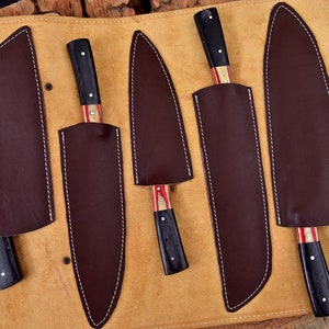 Personalized Chef Knives Set for Anniversary Gift Handmade D2 Steel ...