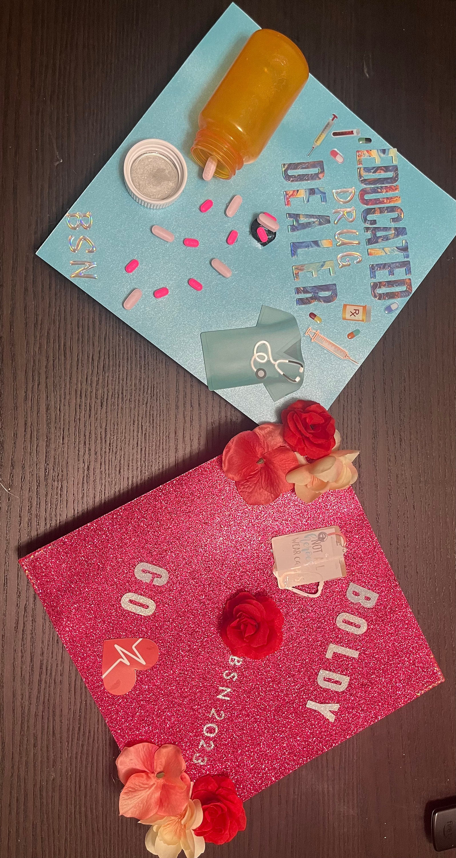 Custom Graduation Cap- Grad Caps, Medical, Nursing, Pharmacy, Self ...