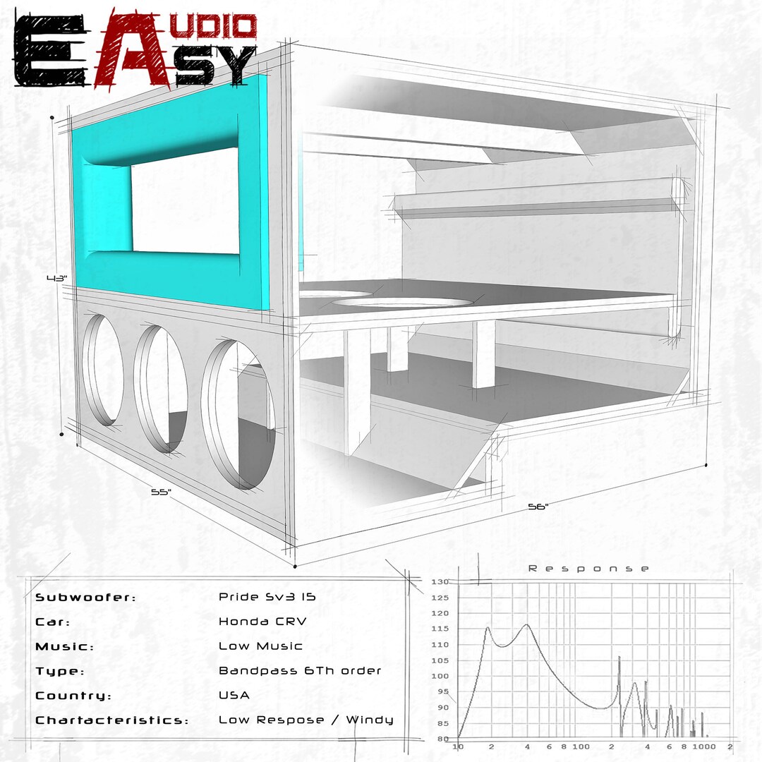 3D Subwoofer Blueprints - Etsy