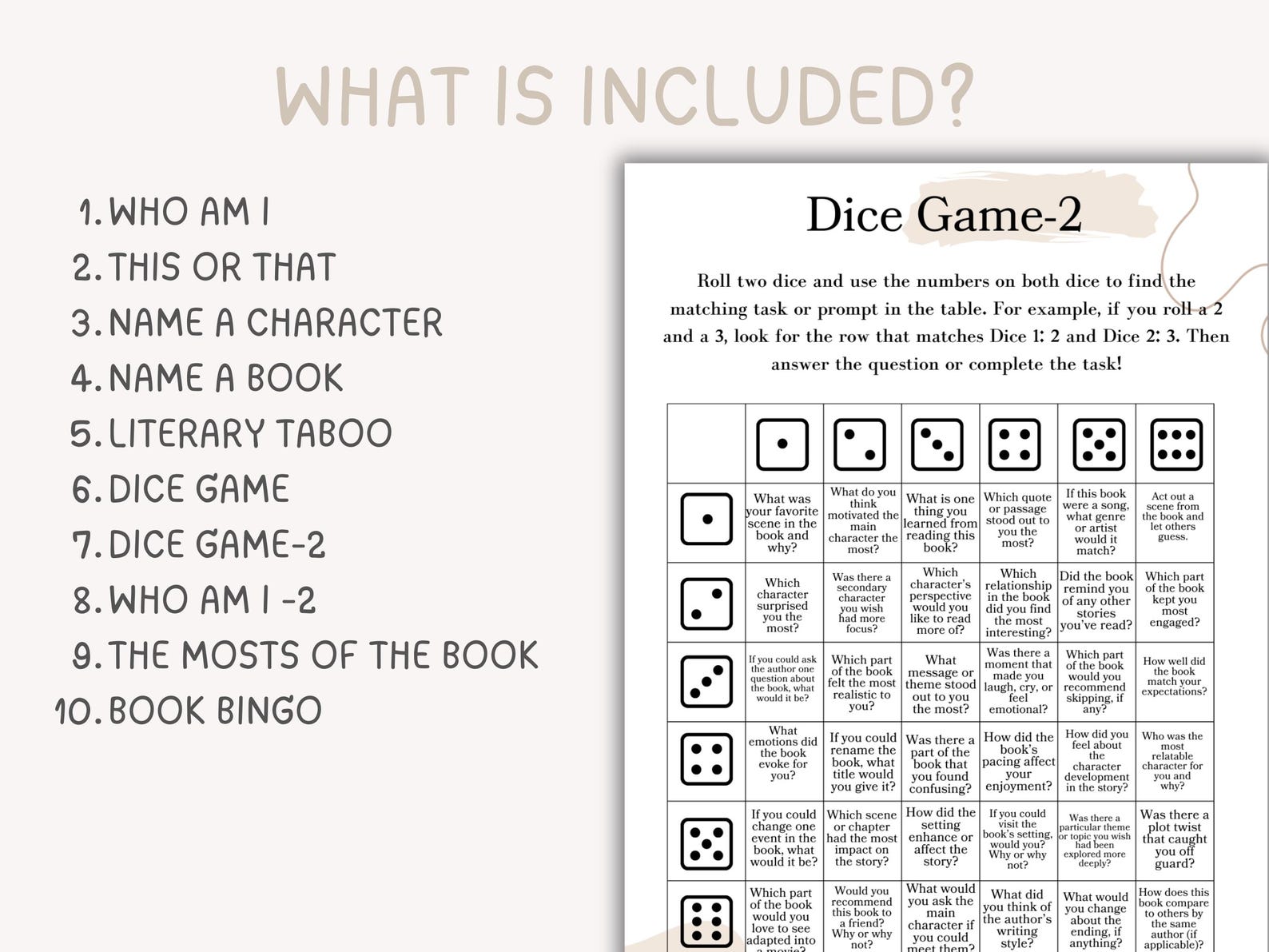 Book Club Party Game Bundle - Book Club Bingo Charades Virtual Book ...