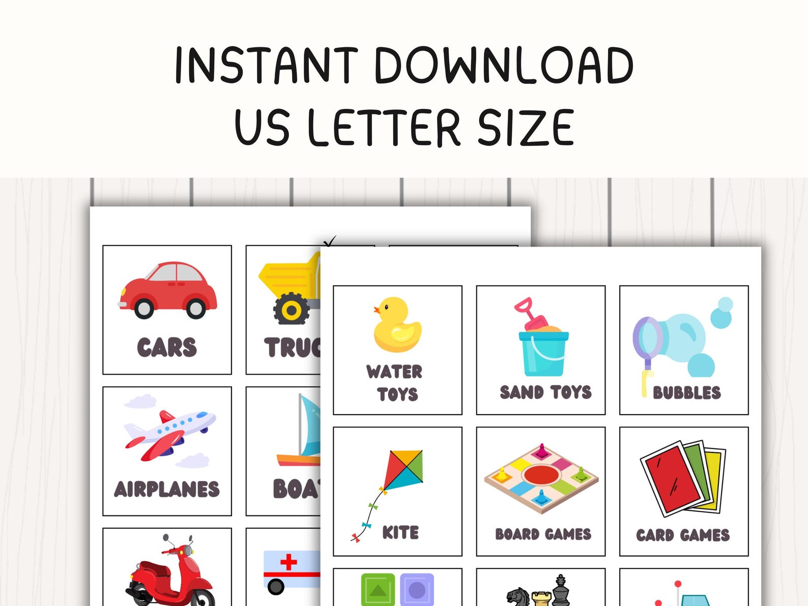 Printable Toy Bin Labels | Toy Storage Labels for Playroom & Classroom ...