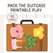 Suitcase Game for Kids, Travel Game Printable, Pretend Play Packing ...