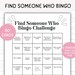 Find Someone Who Bingo – Fun Icebreaker Game for Office Parties, Family ...