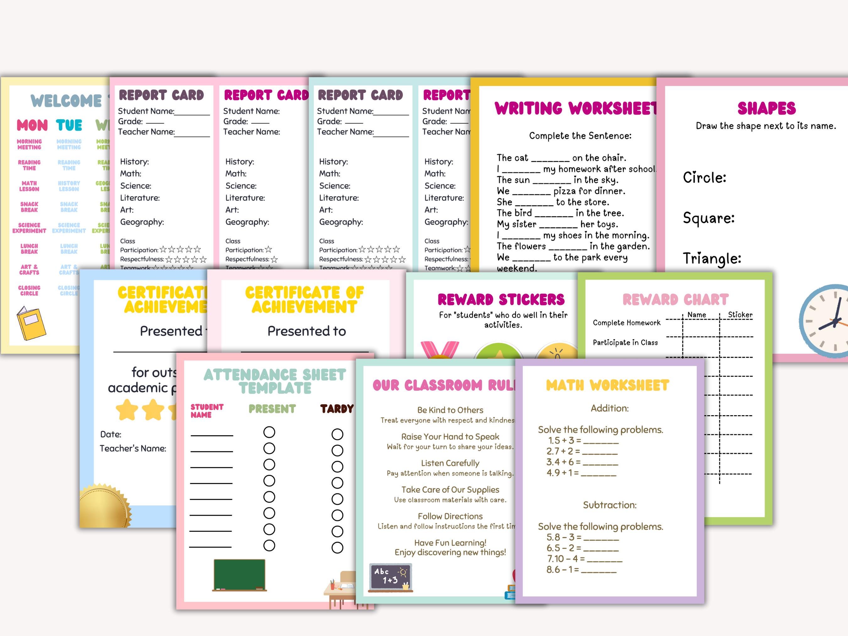 Printable Pretend Play Set for Kids - Restaurant Menu Vet Play Prints ...
