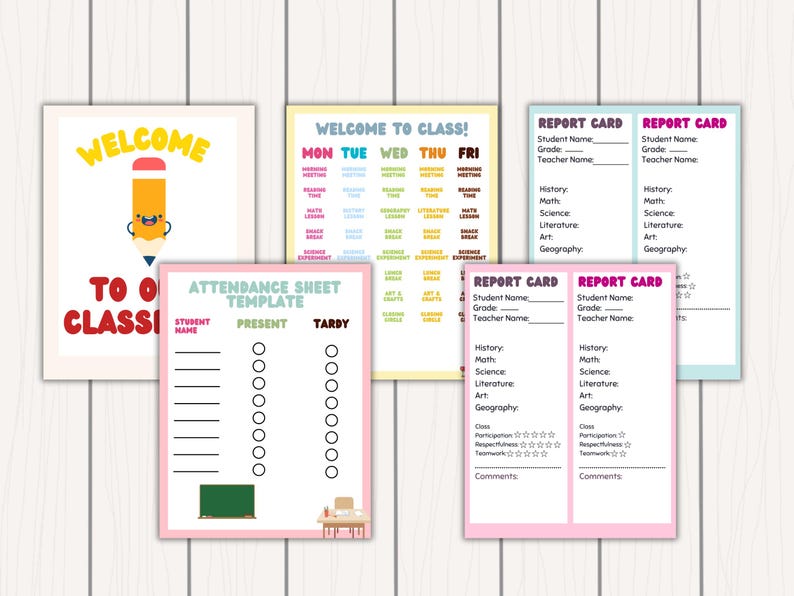 Teacher Printable Pretend Teacher Set Dramatic Play Imaginative Play ...