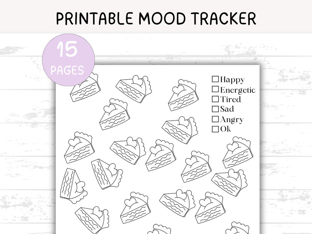 Printable Mood Tracker Bundle Daily Mood Tracking, Habit Tracker ...