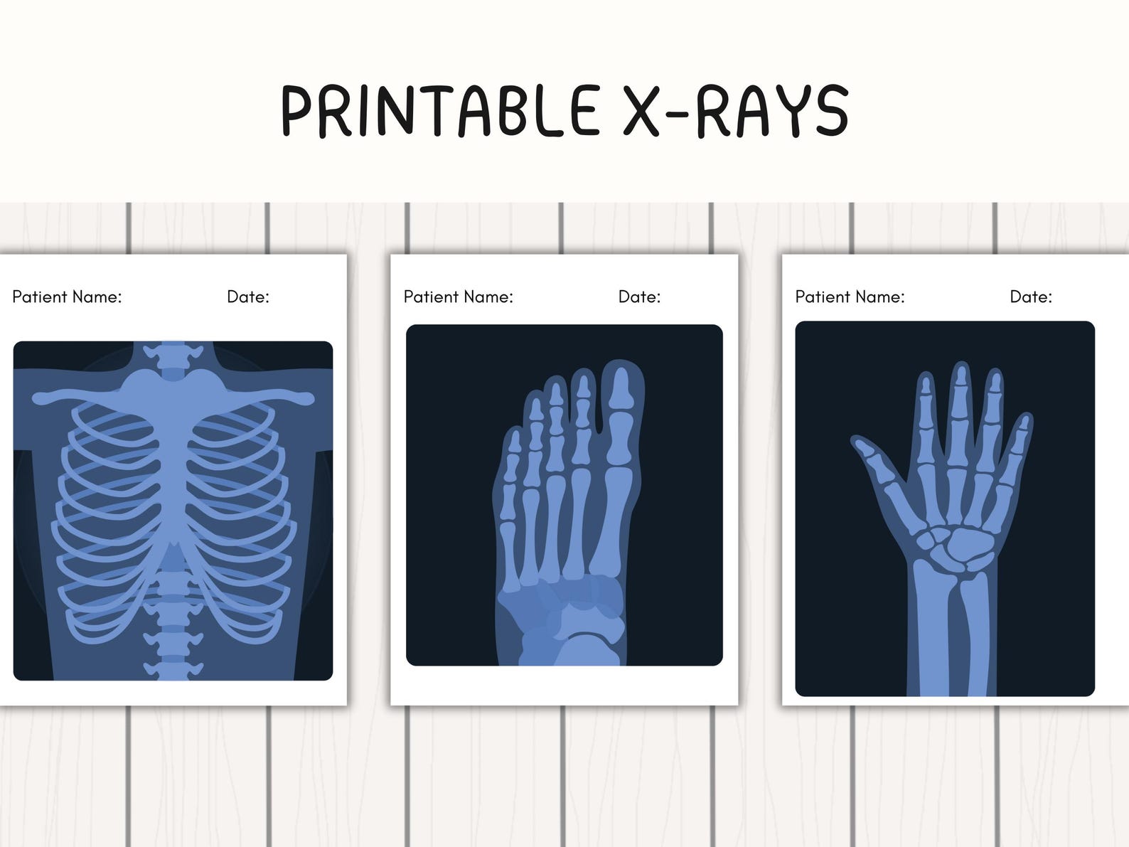 X-ray Pretend Pack Hospital Play Kids Doctor Dramatic Play Doctor Pretend Play Doctor Role Play ...