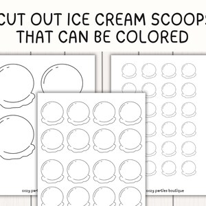 Printable Play Dough Mats Ice Cream Theme Montessori Play Dough ...