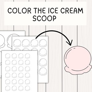 Printable Play Dough Mats Ice Cream Theme Montessori Play Dough ...