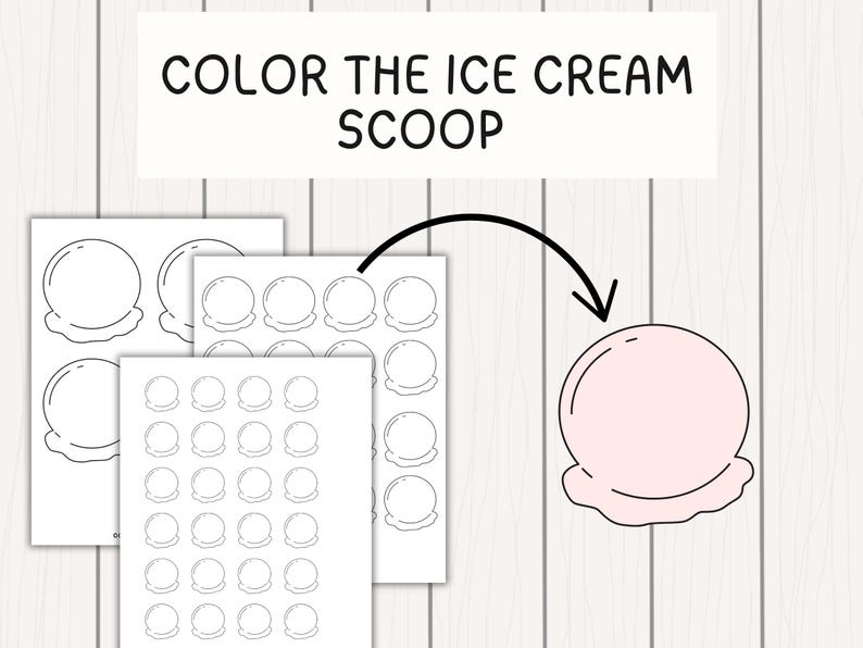 Printable Play Dough Mats Ice Cream Theme Montessori Play Dough ...