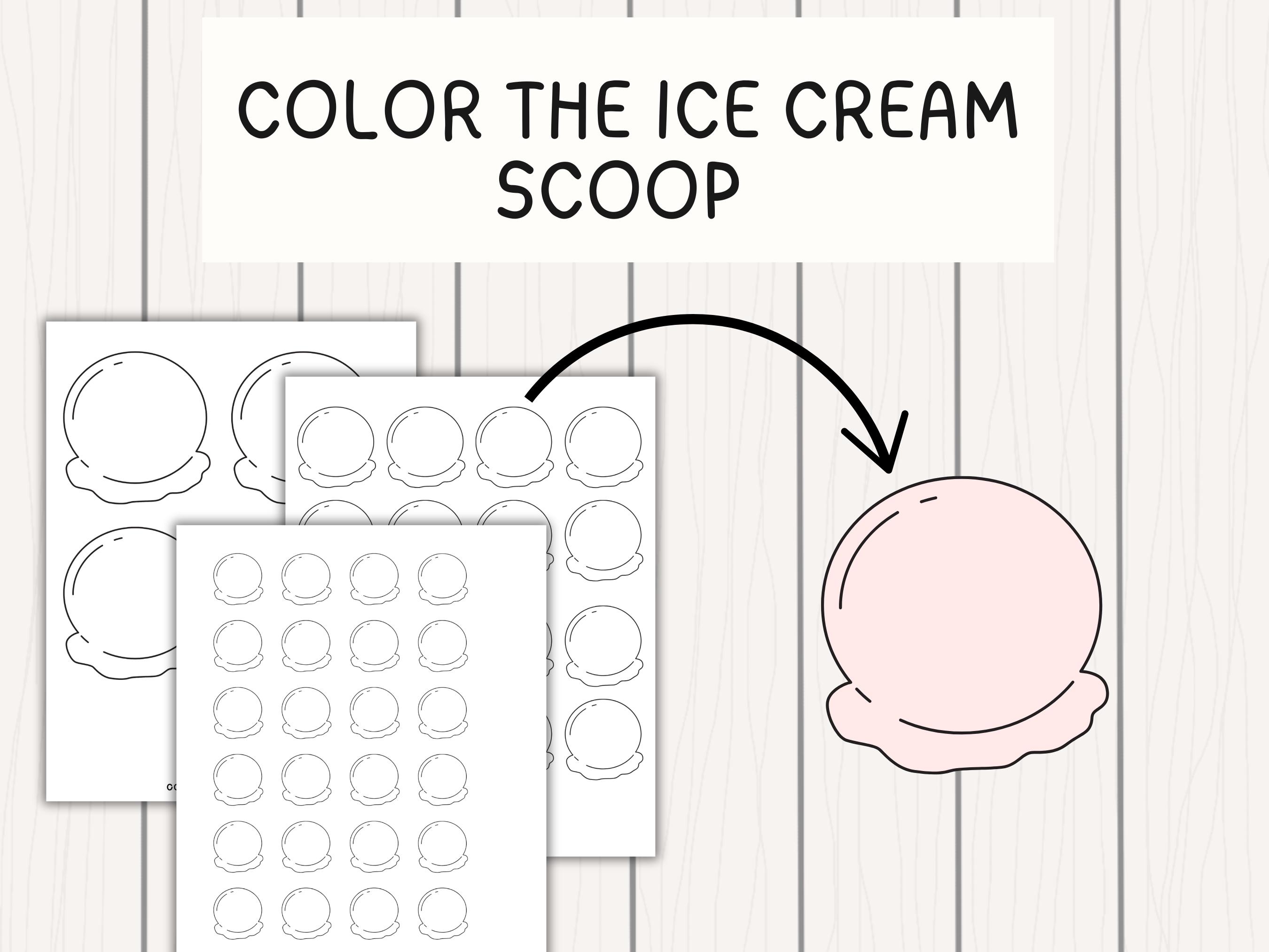 Printable Play Dough Mats Ice Cream Theme Montessori Play Dough ...
