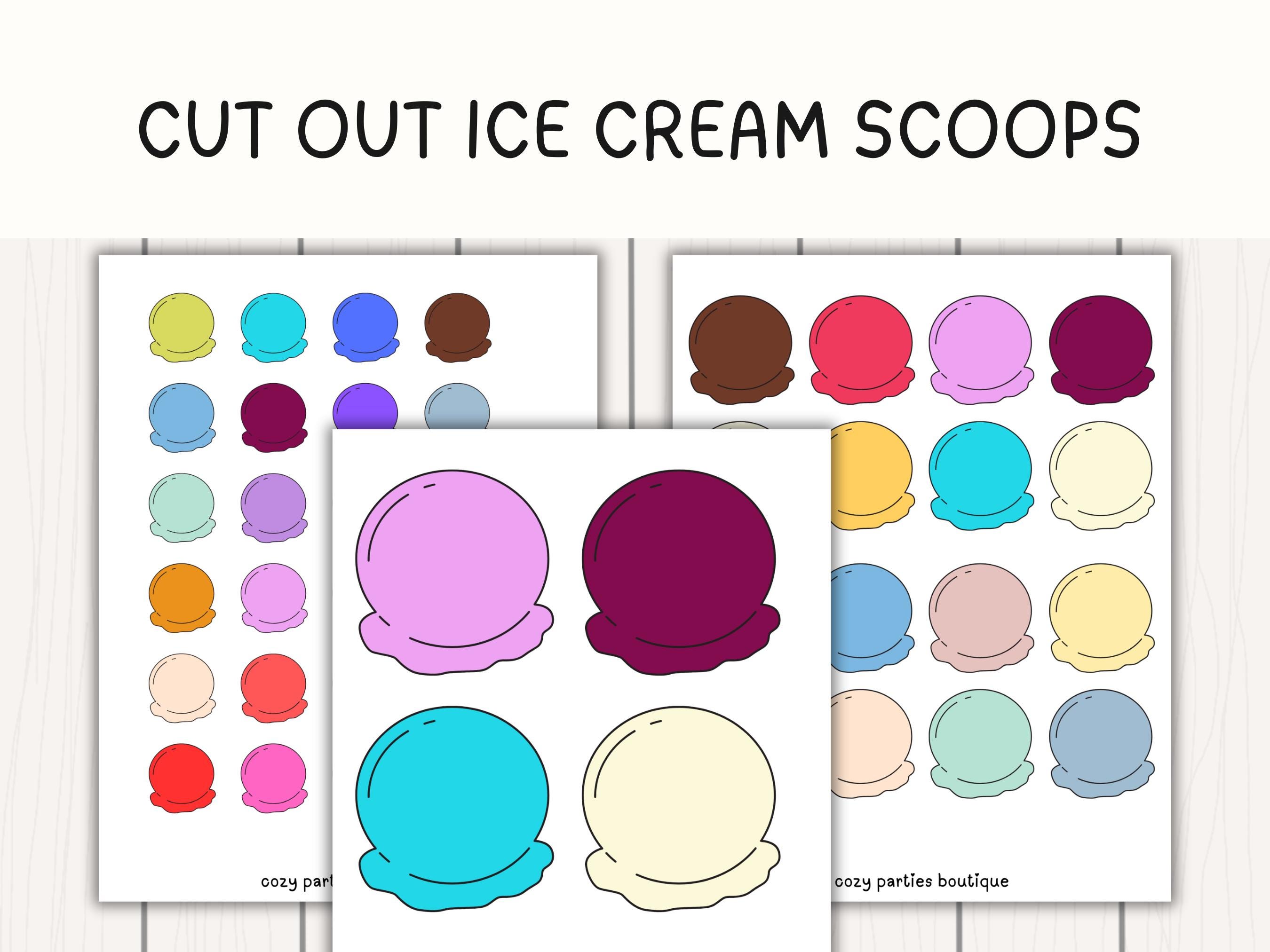 Printable Play Dough Mats Ice Cream Theme Montessori Play Dough ...