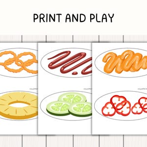 Build a Burger Pretend Play Printable - Preschool Printable Busy Book ...