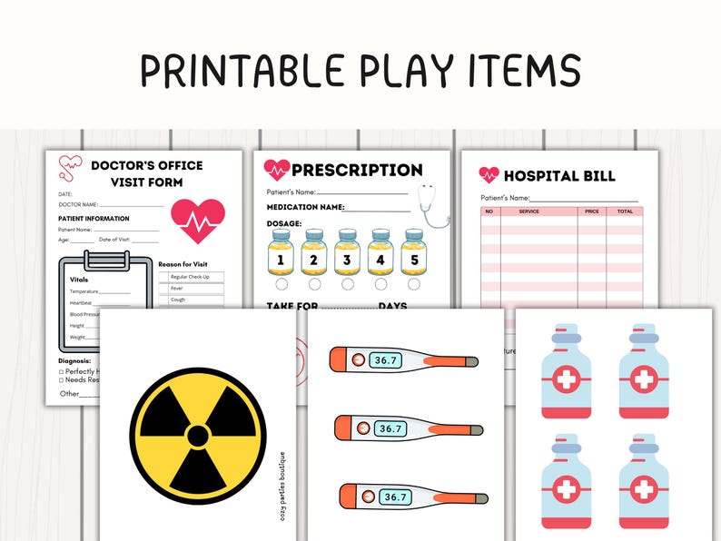 X-ray Pretend Pack Hospital Play Kids Doctor Dramatic Play Doctor Pretend Play Doctor Role Play ...