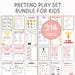 Pretend Play Printable Bundle Kids Teacher Play Set Doctor Play Set DIY ...