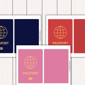 Play Passport & Travel Activity Kids Travel Set for Pretend Play ...