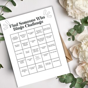 Find Someone Who Bingo – Fun Icebreaker Game for Office Parties, Family ...