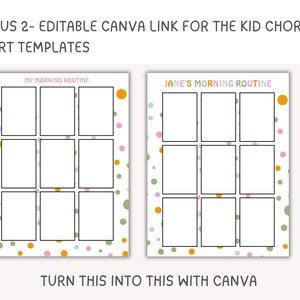 Kid Chores & Daily Routine Cards Routine Chart for Kids With Visual ...