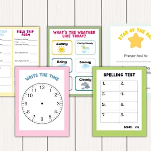 Teacher Printable Pretend Teacher Set Dramatic Play Imaginative Play ...