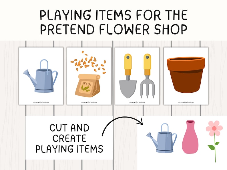 Printable Pretend Play Flower Shop - Kids Imaginative Play Activity ...